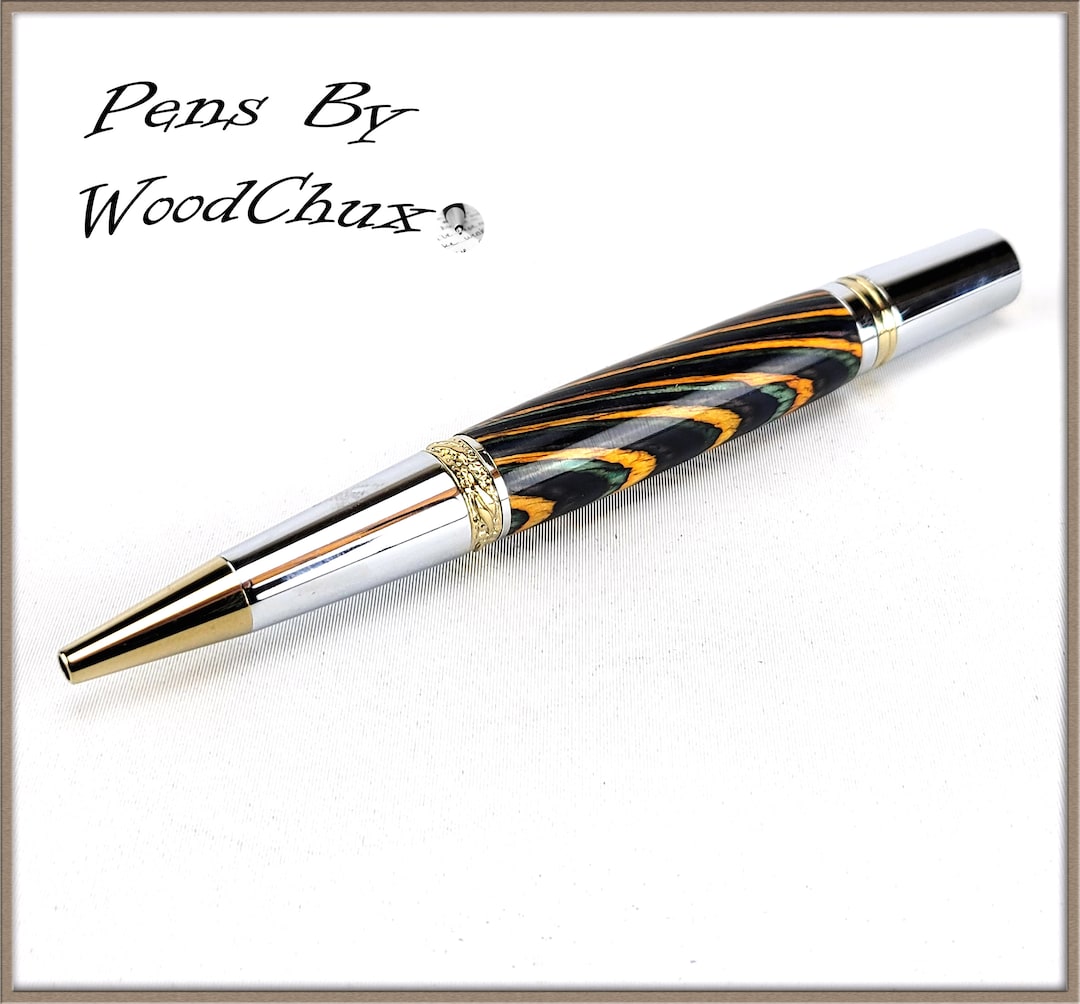 Pen Handmade Spectraply Wood Writing Pens Beautiful Artwork Art USA SEE ...