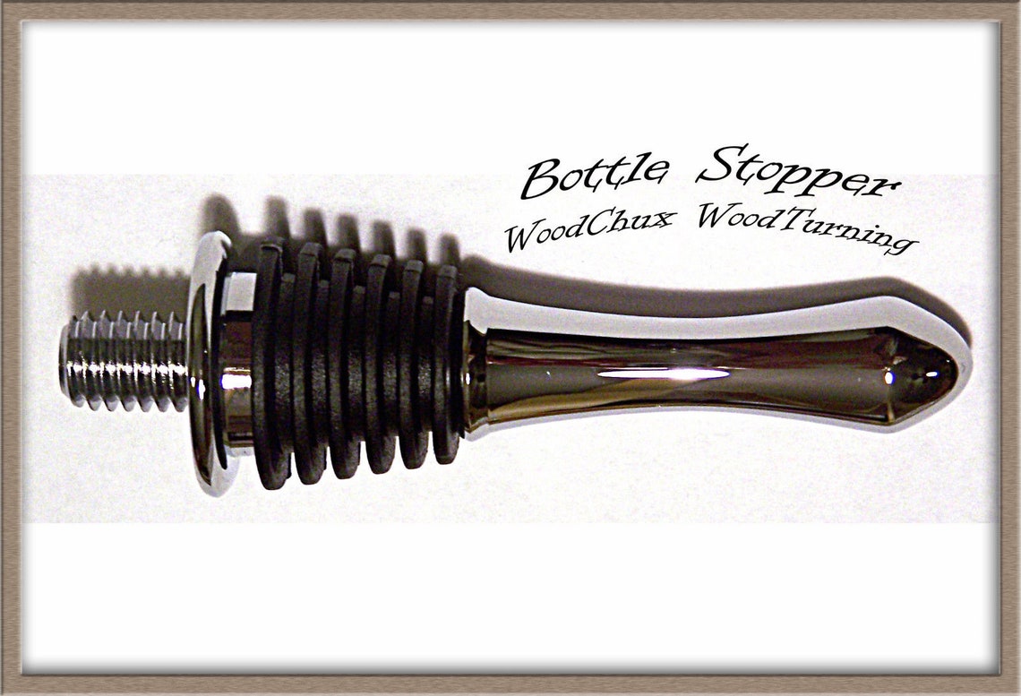 Bottle Stopper Starter Kit 10 Cone 10 Teardrop Triple Chrome Plated ...