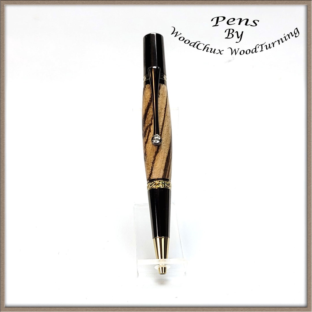 Pen Handmade Stunning Zebra Wood Writing Pens Artwork USA SEE VIDEO ...