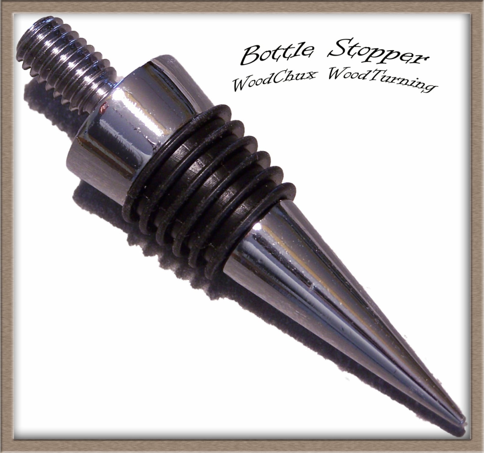Bottle Stopper Kit High Quality Cone Tripple Chrome Plated Woodturning ...