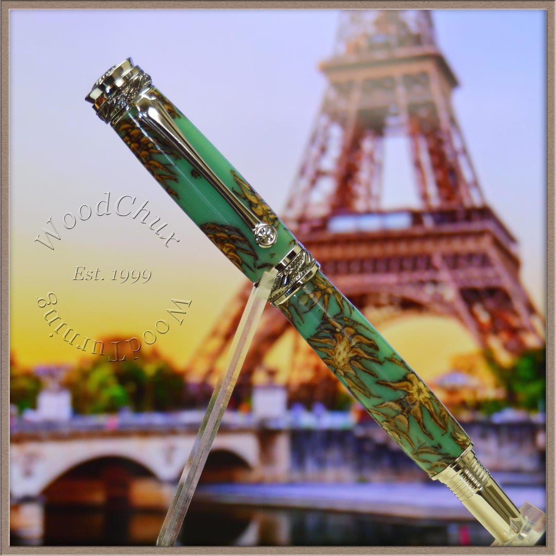 Handmade Writing Pen Ball Point Fountain Mini Pine Cone ART SEE VIDEO ...