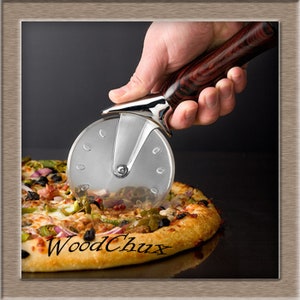 Artisan Premium Pizza Cutter Kit Stainless Steel Kit Woodturning Lathe ...