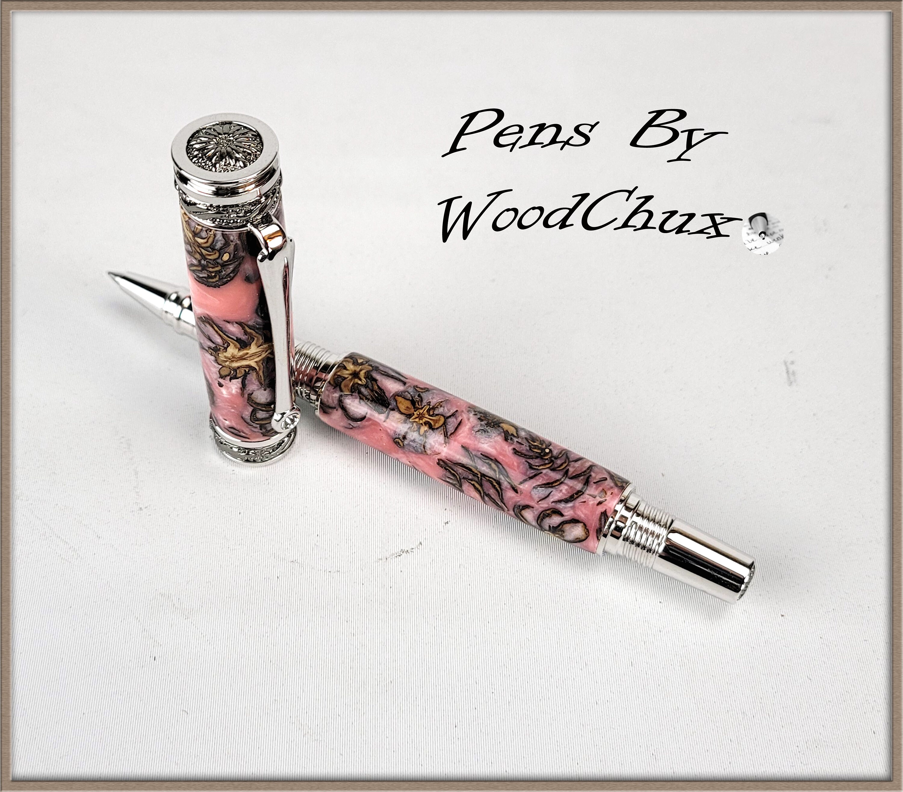 Handmade Writing Pen Ball Point Fountain Stunning Pine Cone ART SEE ...