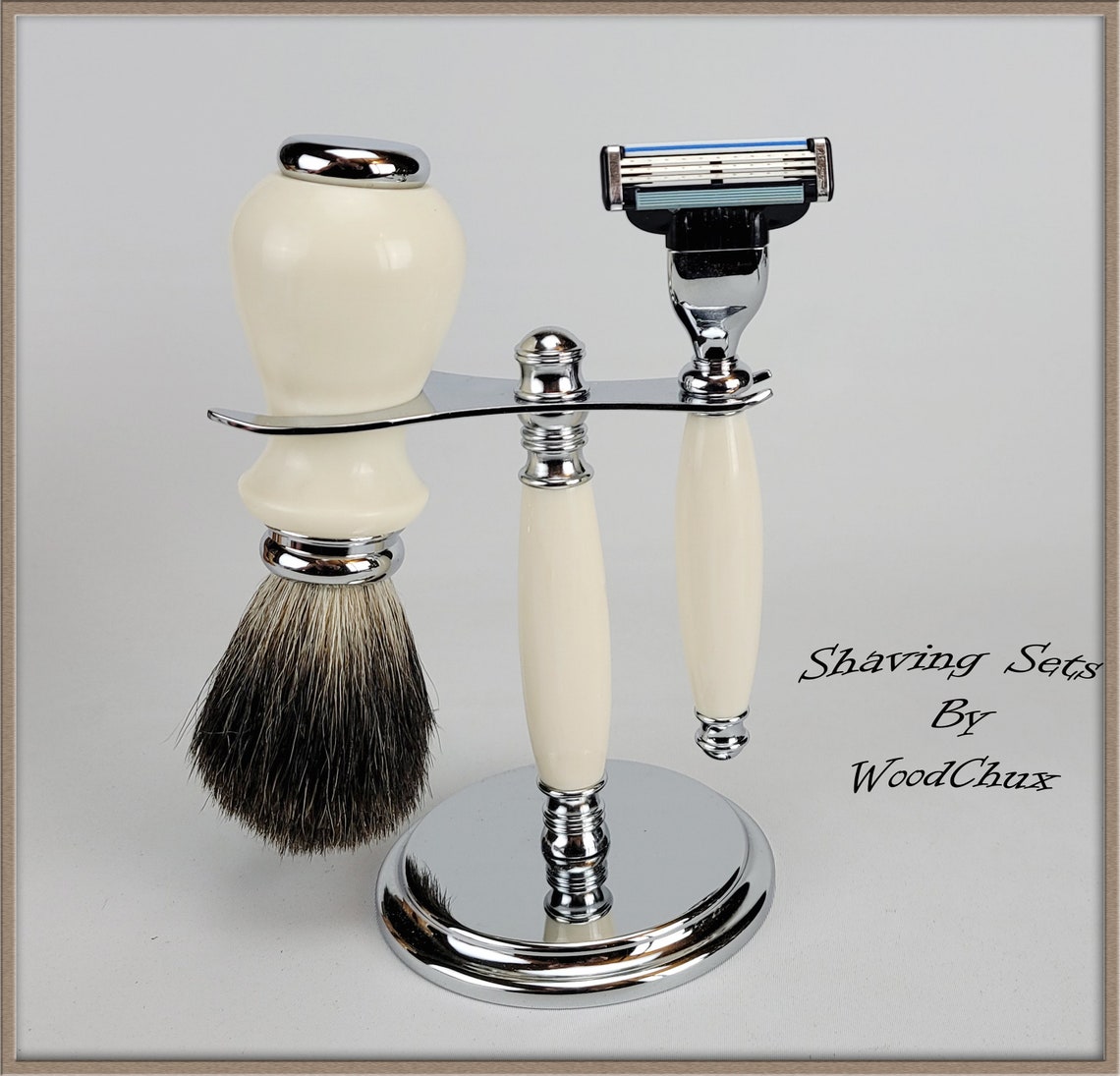 Razor Handmade Classy Ivory Shaving Set Double Edge Safety - Etsy