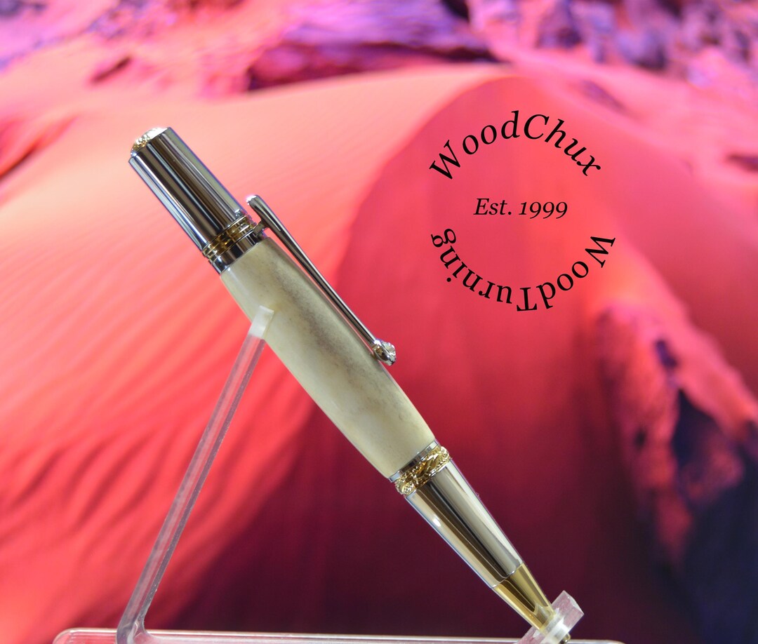 Pen Handmade Stunning Deer Antler Writing Pens Artwork USA SEE VIDEO ...