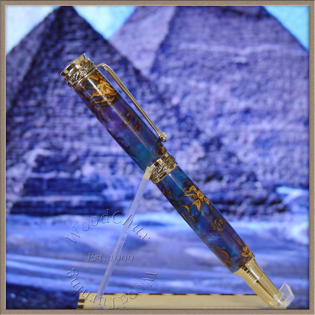 Handmade Writing Pen Ball Point Fountain Stunning Pine Cone ART SEE ...