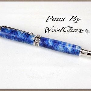 Handmade Writing Pen Ball Point Fountain Aluminum Matrix Pens ART SEE ...