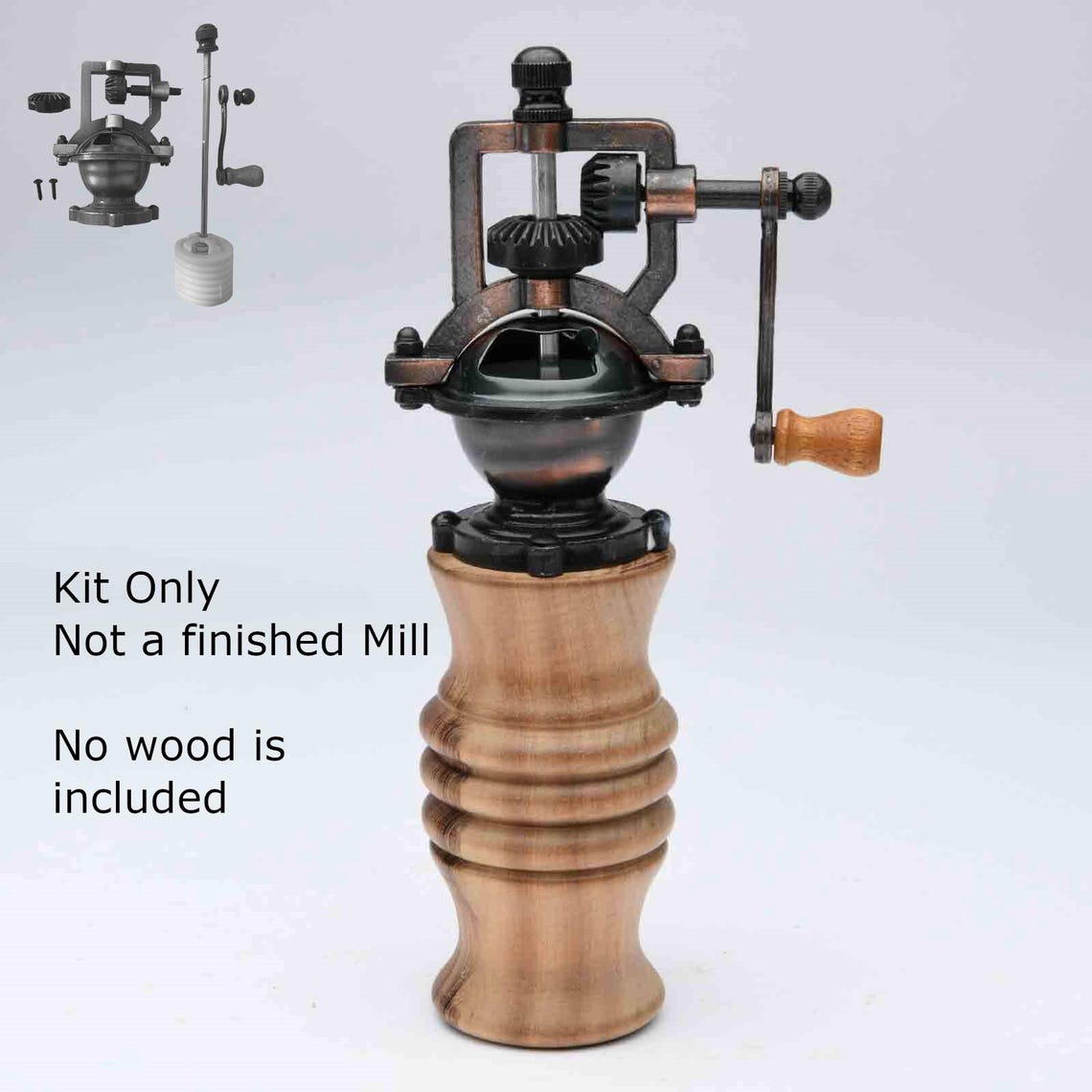 1 Peppermill Kit Pepper Grinder EZ Old Fashion Mill Woodturning Lathe ...