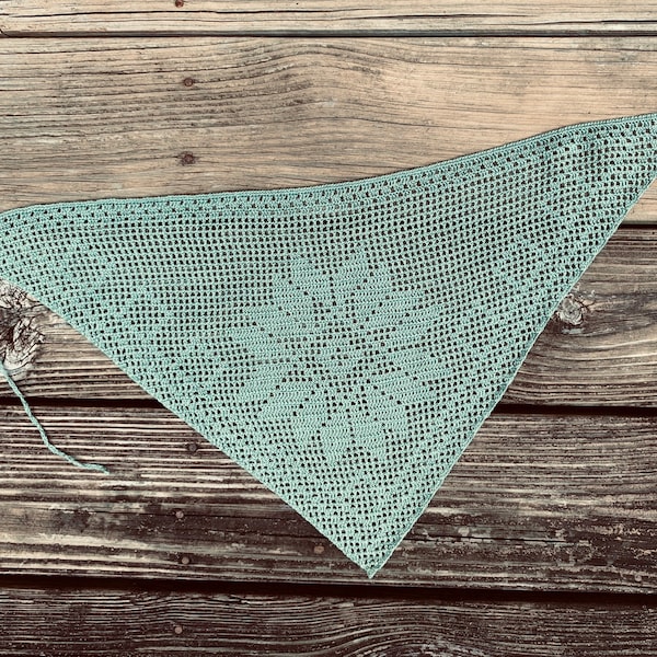 Crochet Head Scarf - Etsy