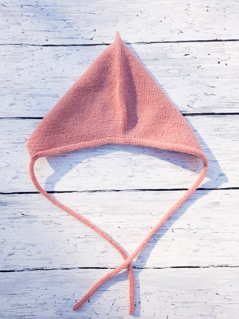 Newborn Pixie Hat Baby Bonnet Pixie Hood Pink Baby Hat - Etsy