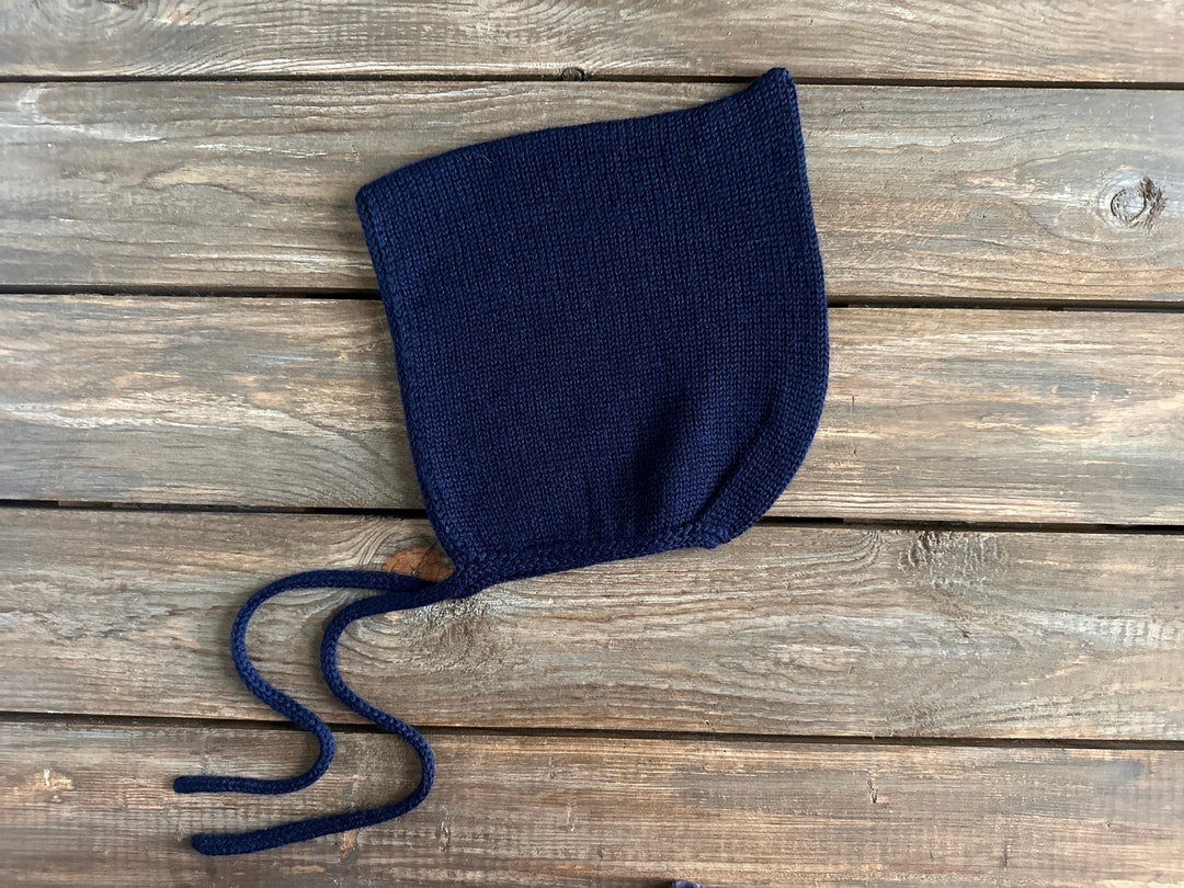 Newborn Pixie Hat, Baby Bonnet, Pixie Hood, Wool Baby Hat, Gnome Hood ...