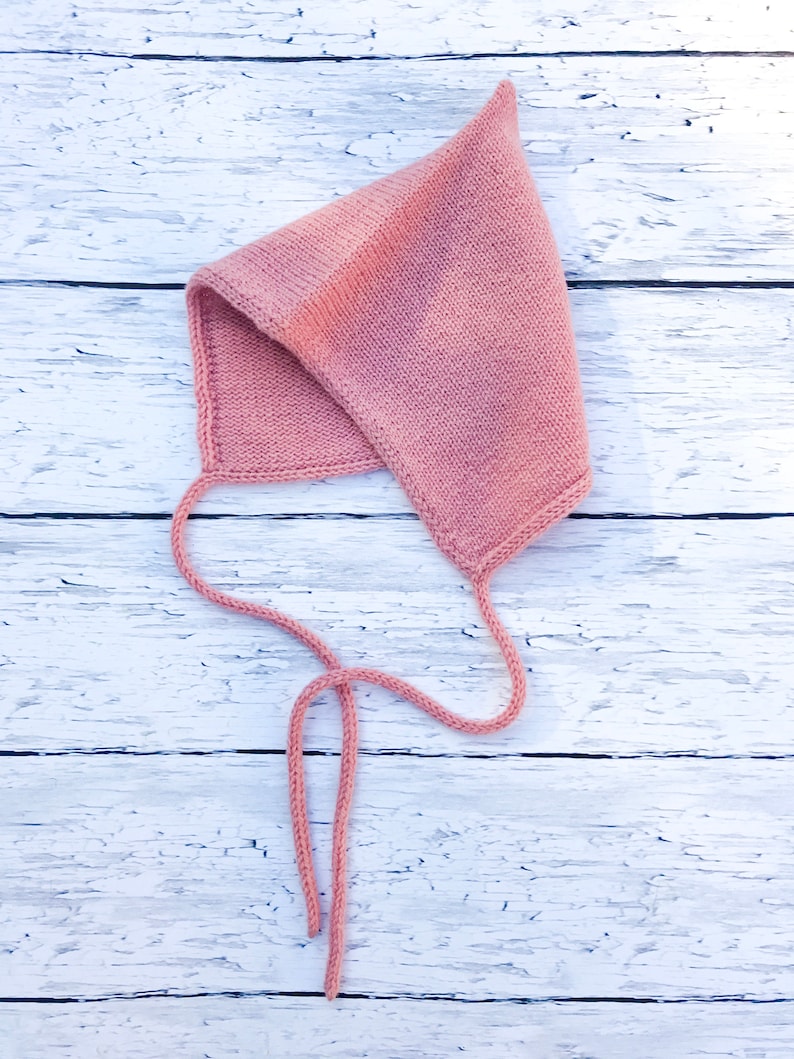 Newborn Pixie Hat Baby Bonnet Pixie Hood Pink Baby Hat - Etsy
