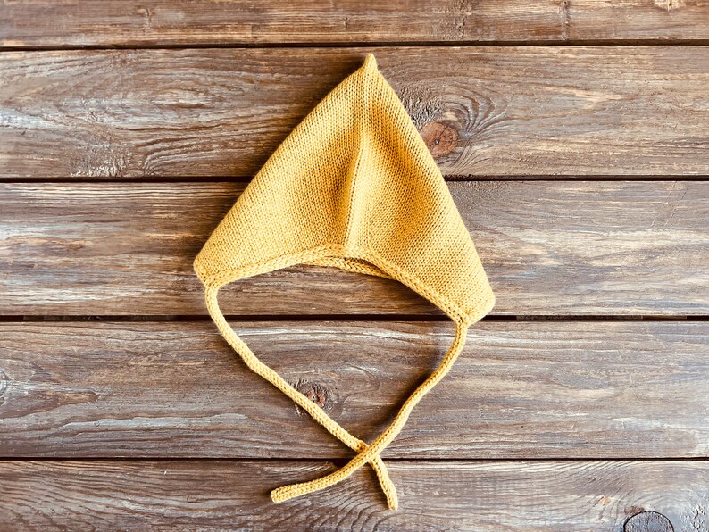 Newborn Pixie Hat Yellow Mustard Baby Hat Newborn Bonnet - Etsy