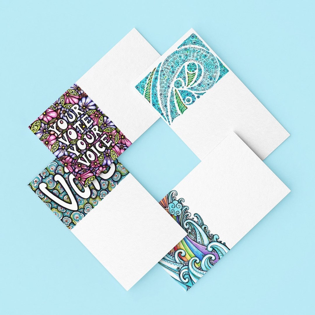 200 of top Four Variety Bundle Postcards to Voters - Etsy
