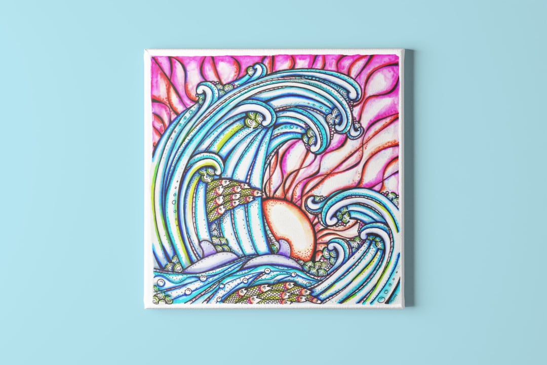 PRINTABLE "pink Sunset" for Postcards - Wall Art - Coloring - and More ...