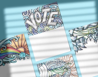 100 Postcards to Voters landmark Treasures Collection - Etsy