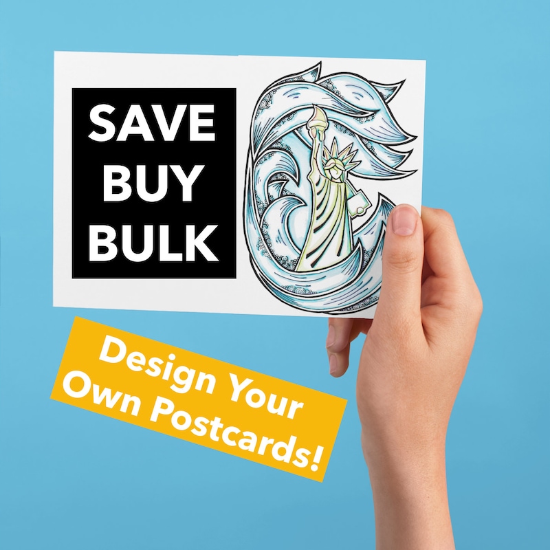 1000 Custom Postcards - Etsy