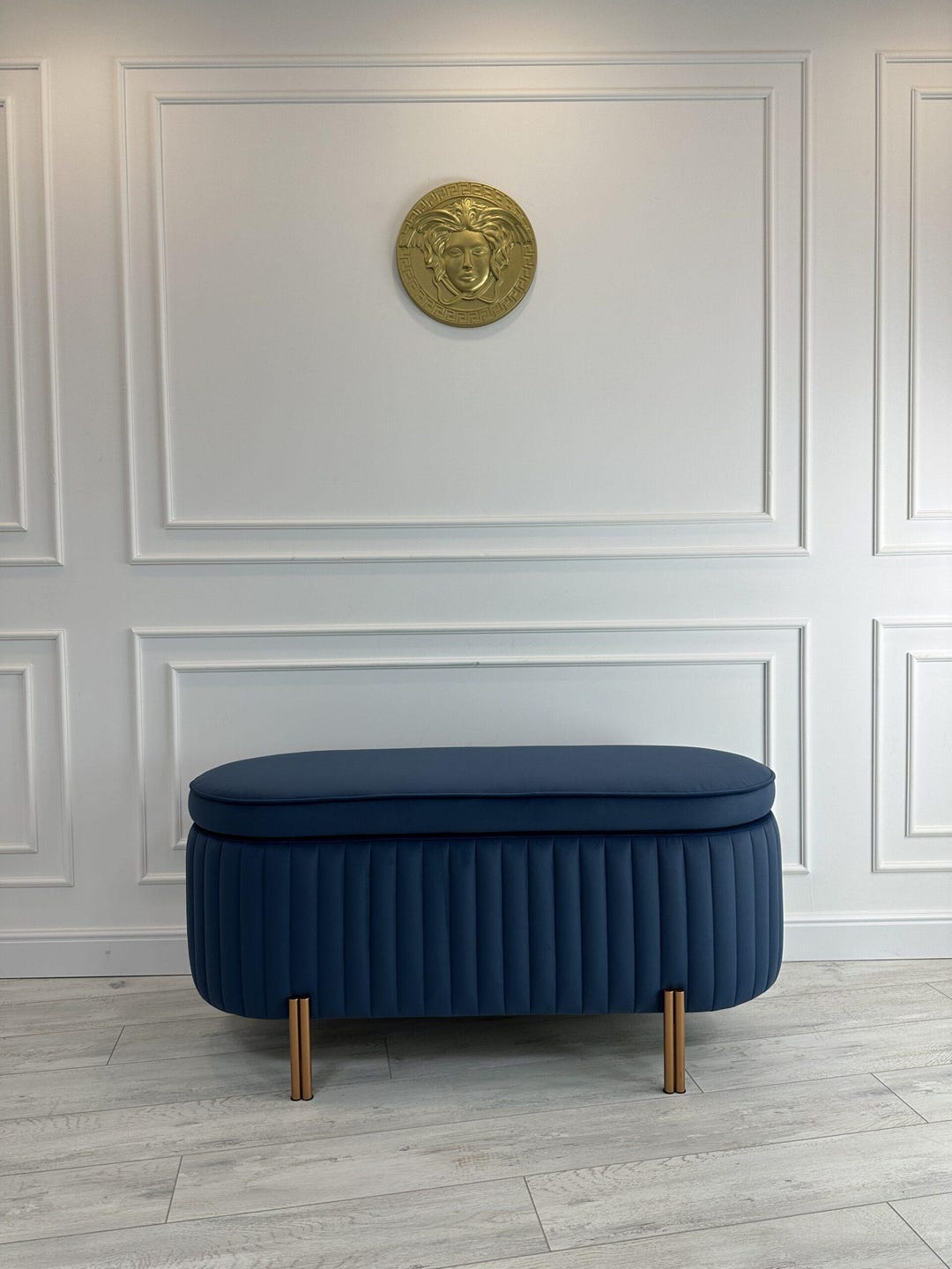 Pouf-bench Velour Pouf With a Capacious Niche for Storing Things Will ...