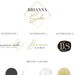 Blue and Gold Branding Kit, Social Media Designs, Design Bundle for ...