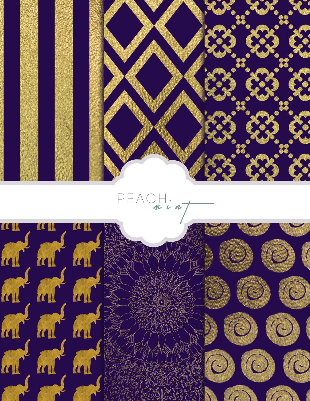 Golden Egyptian Pattern Bundle | Digital Wallpapers | Glitter Shapes ...