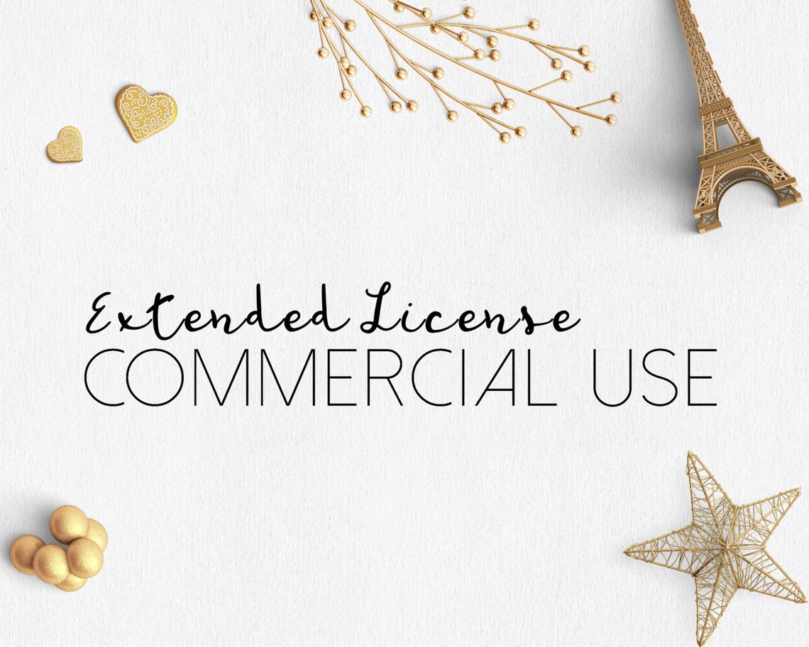 Extended License for Commercial Use for One Product (has to Be ...