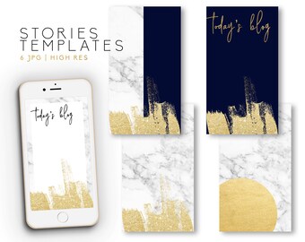 Instagram Stories Templates & Gold Stroke | Social Media | Instagram ...