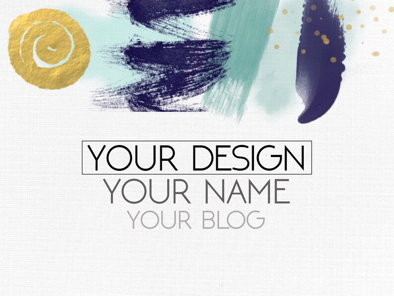 Brush Design | Watercolor Navy Blue Gold Foil | Glitter Brushes ...