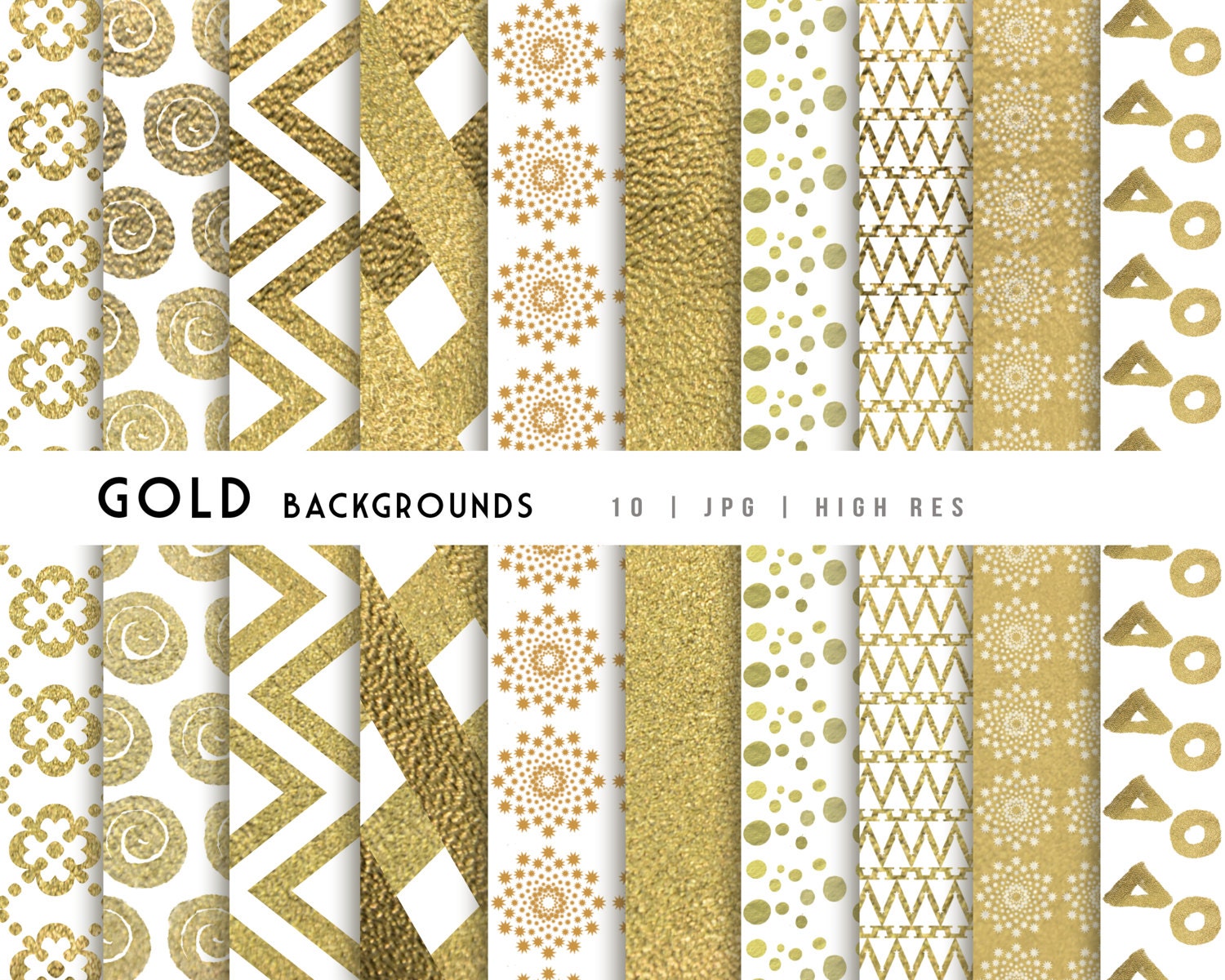 Gold Background Bundle | Digital Wallpapers | Glitter Background ...