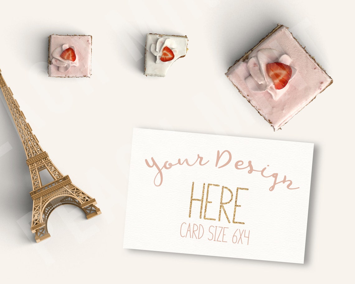 Cupcakes and Eiffel Tower Mock Ups Mock up Photography - Etsy
