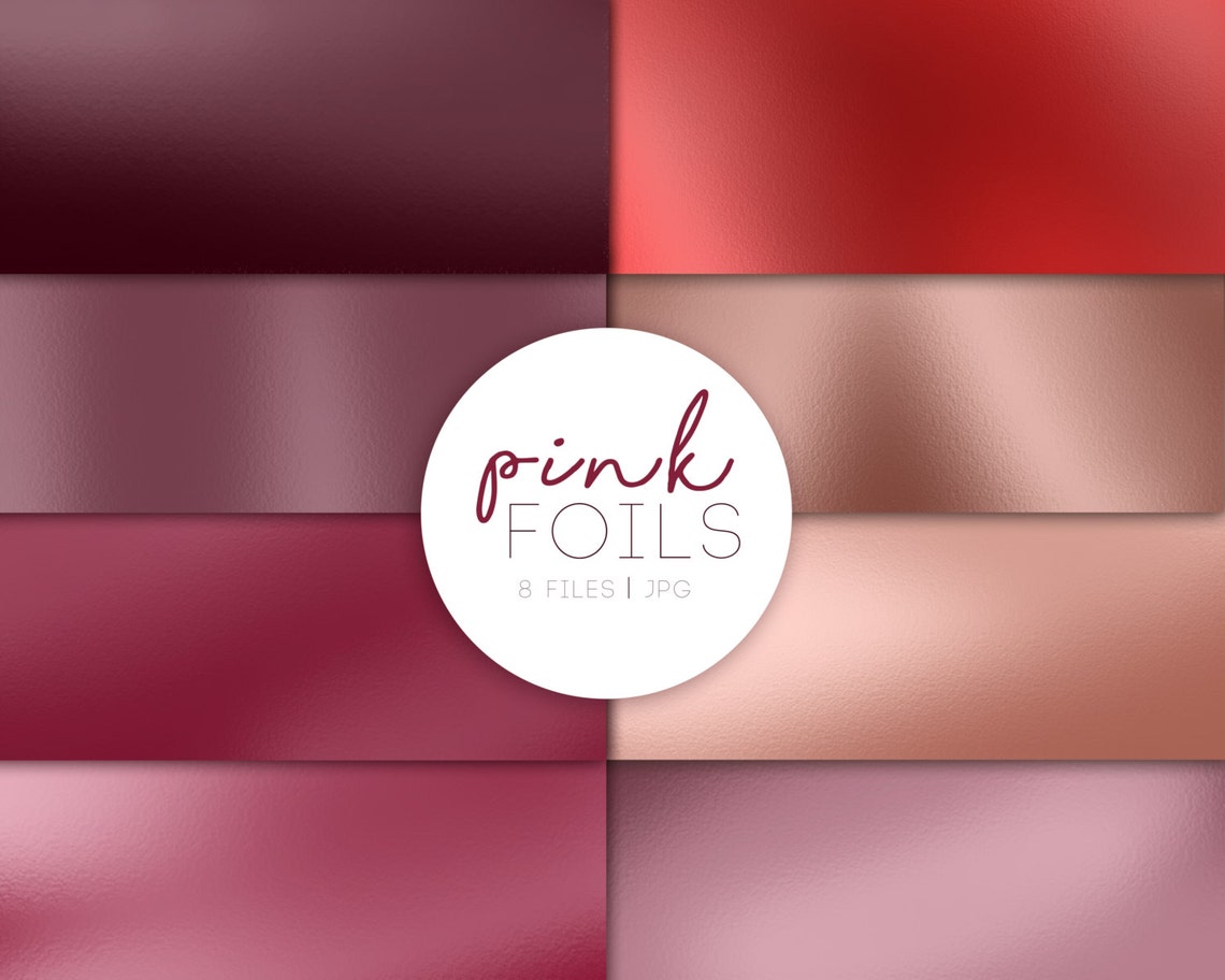 Rose Foil Digital Papers | Rose Gold Foil Design | Digital Backgrounds ...
