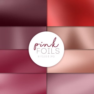 Rose Foil Digital Papers | Rose Gold Foil Design | Digital Backgrounds ...