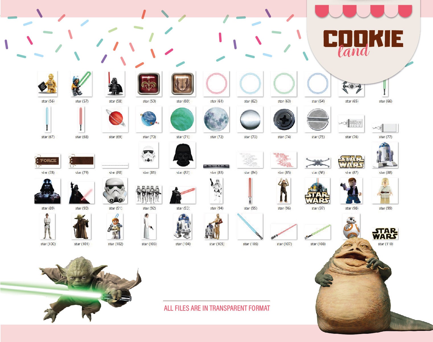 Star Wars Cliparts Imageshigh Resolution Star Wars Birthday - Etsy ...