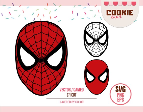 Spiderman SVG Spiderman Face SVG Spiderman Clipart - Etsy