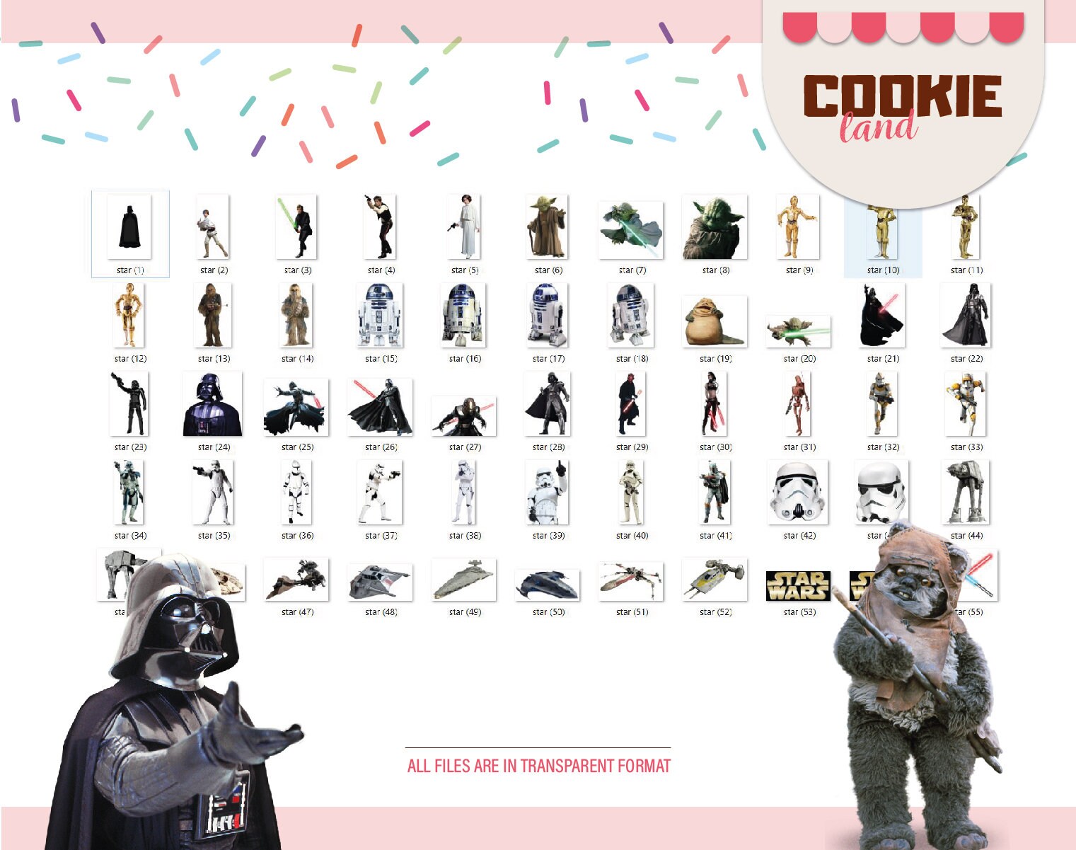 Star Wars Cliparts Imageshigh Resolution Star Wars Birthday - Etsy