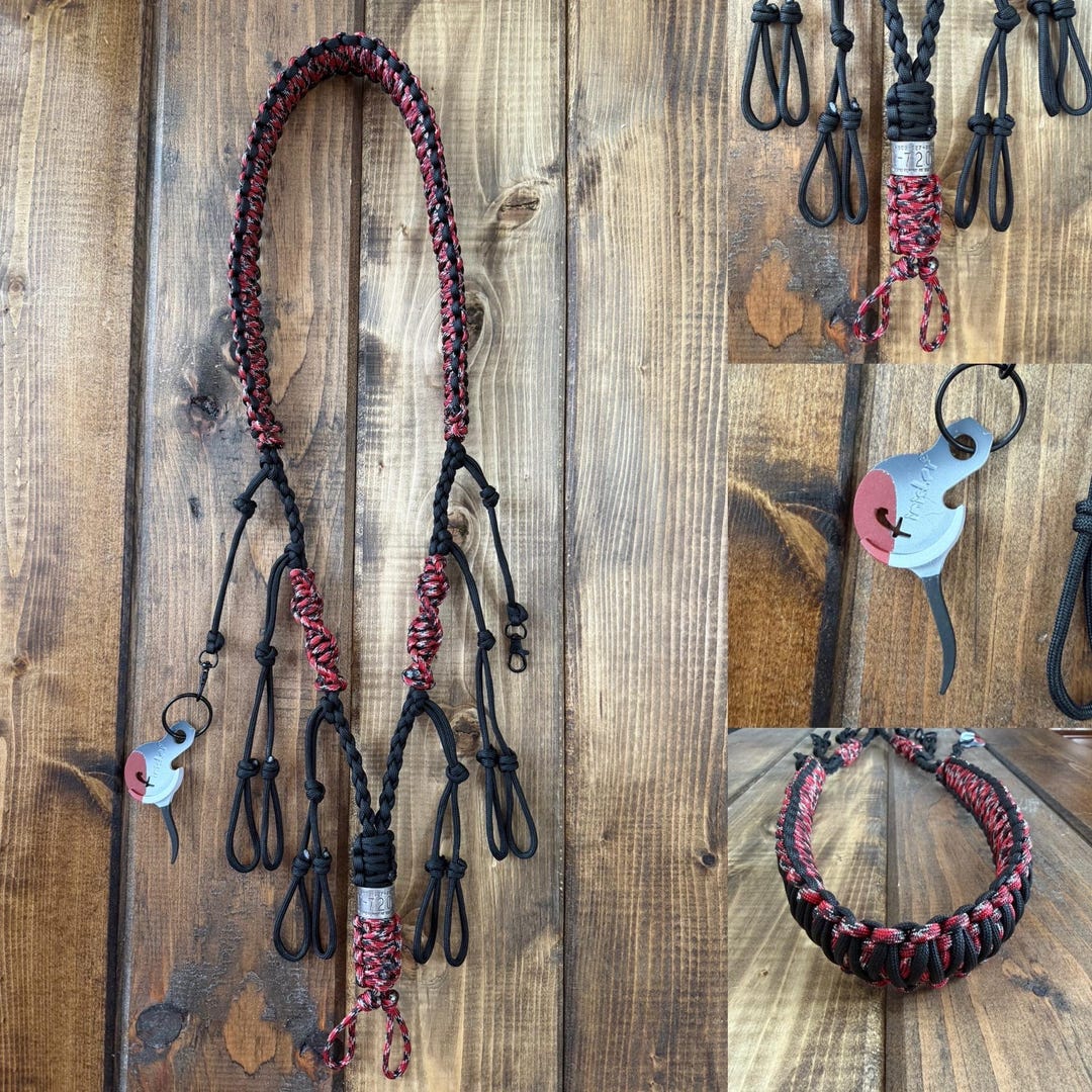 Paracord Duck Goose Waterfowl Lanyard Red Camo With Sandhill Crane ...