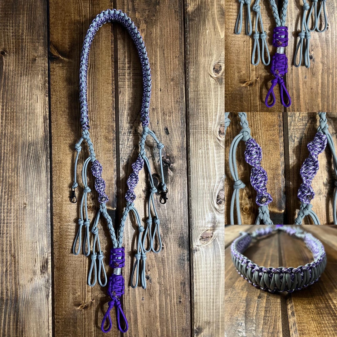 Paracord Duck Goose Waterfowl Lanyard Purple Snow Camo - Etsy