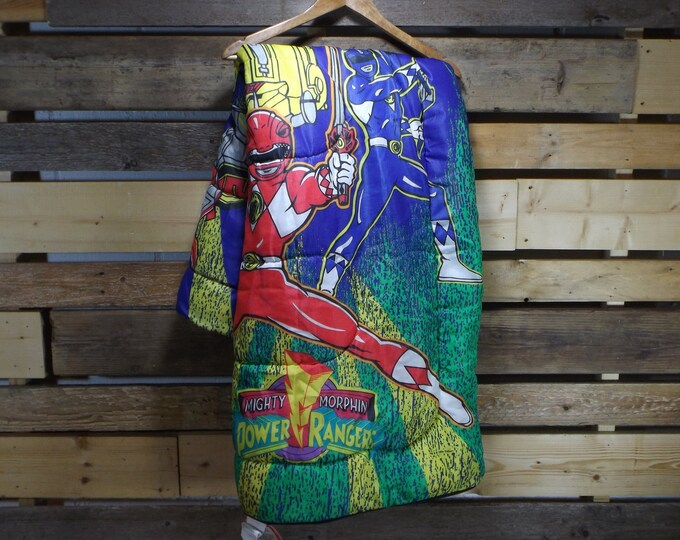 Power Rangers Vintage Sleeping Bag Rare Mighty Morphin Power Rangers ...