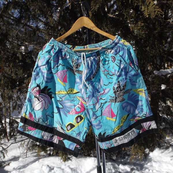 Neon Swim Trunks - Etsy