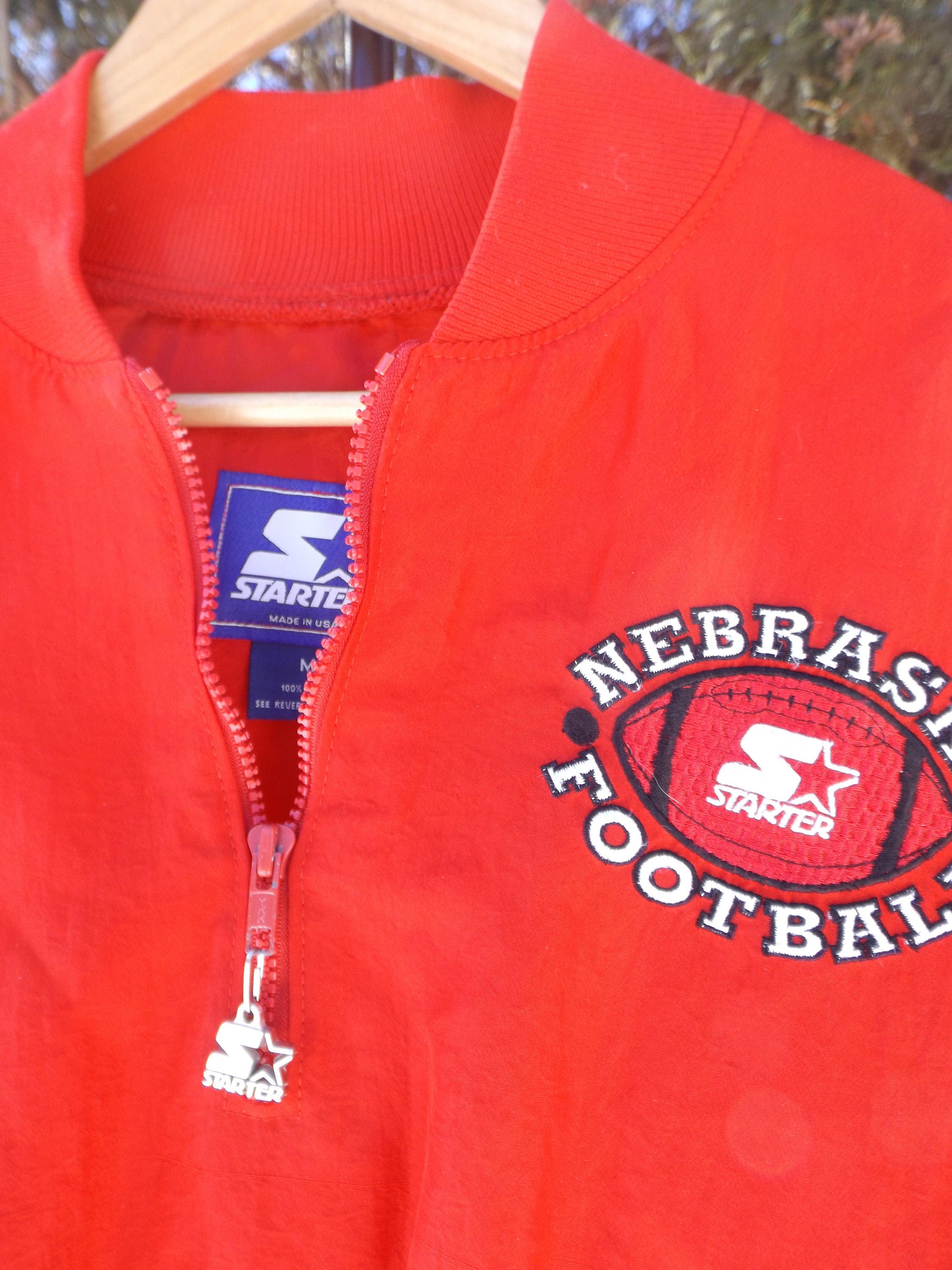 RARE Starter Jacket Vintage Starter Pullover Nebraska Football | Etsy