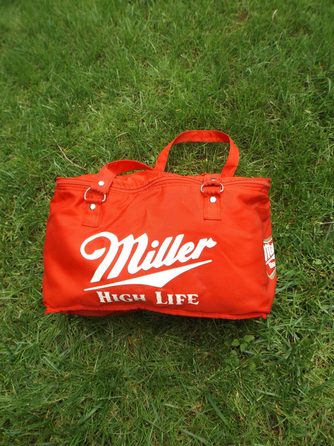 Miller High Life Vintage Cooler Bag 14x9x8 Lunch Bag Beer Bag Vintage ...