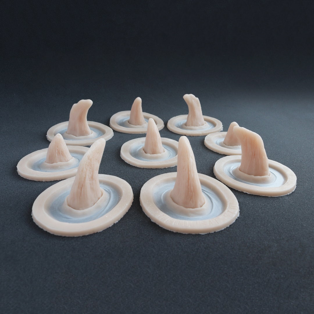 Small Horns (set of 9) Silicone Prosthetics: Professional-grade SFX ...