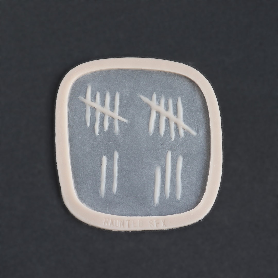 Tally Marks / Silicone Prosthetic / Latex Free / Halloween Prosthetics ...