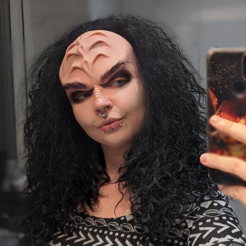 Forehead Ridges Silicone Prosthetic: Professional-grade Klingon SFX ...