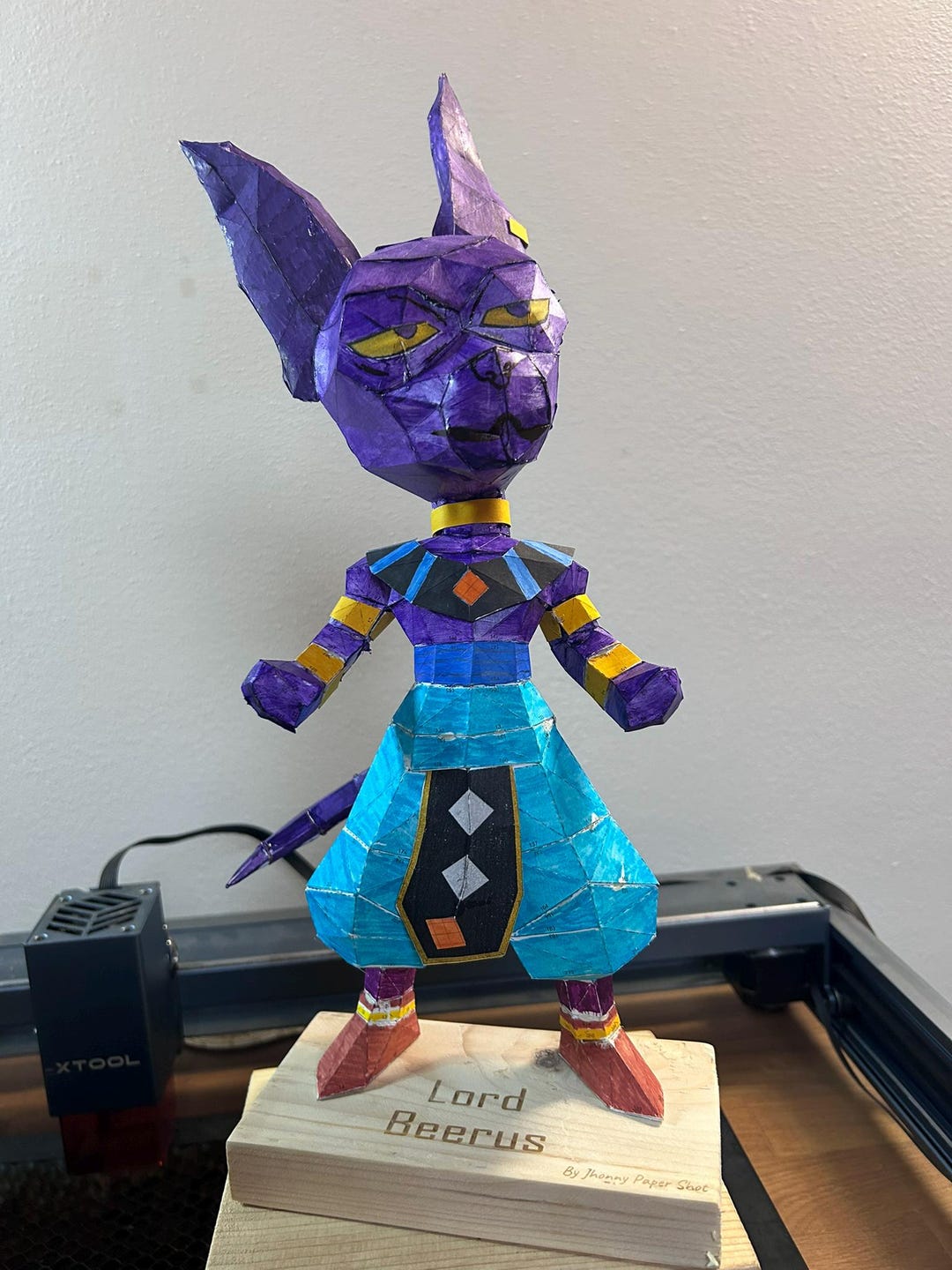 Dragon Ball Super - Paper Model of Lord Beerus Chibi-papercraft Hand ...