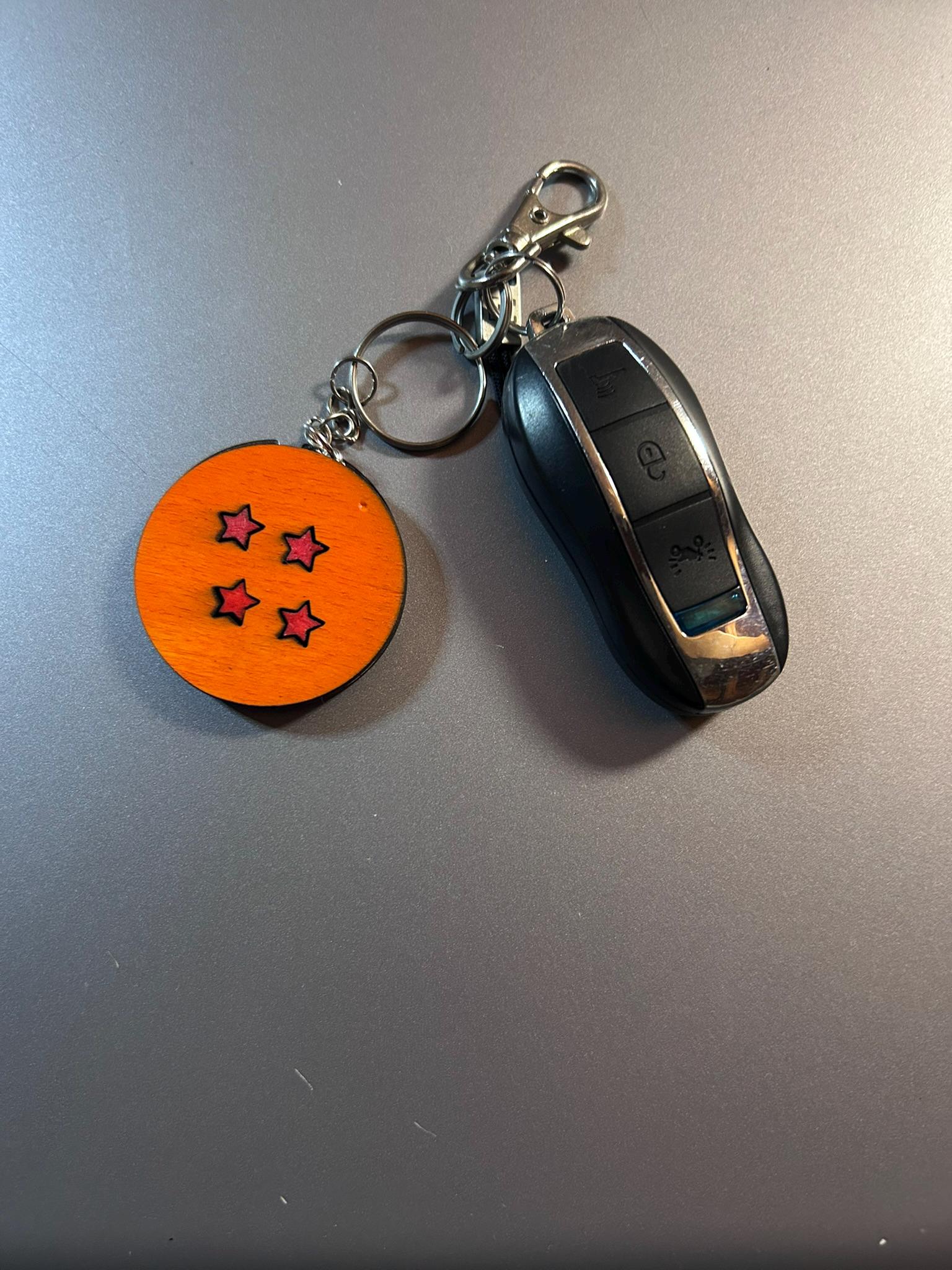 Dragon Ball Keychain Dragon Ball N4 Customizable. Made of Wood, Laser ...