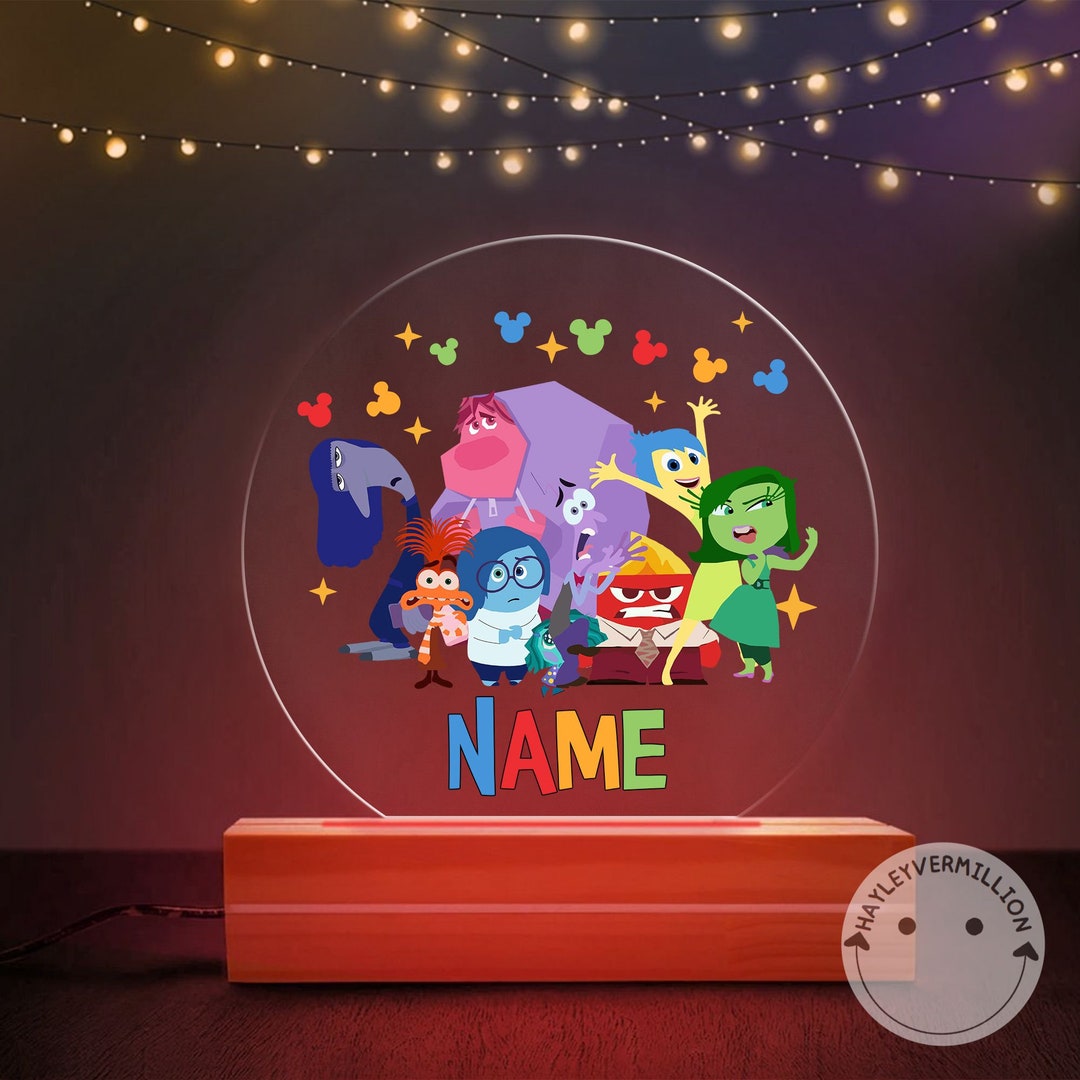 Inside Out 2 Characters Castle Personalized Night Light, Inside Out ...