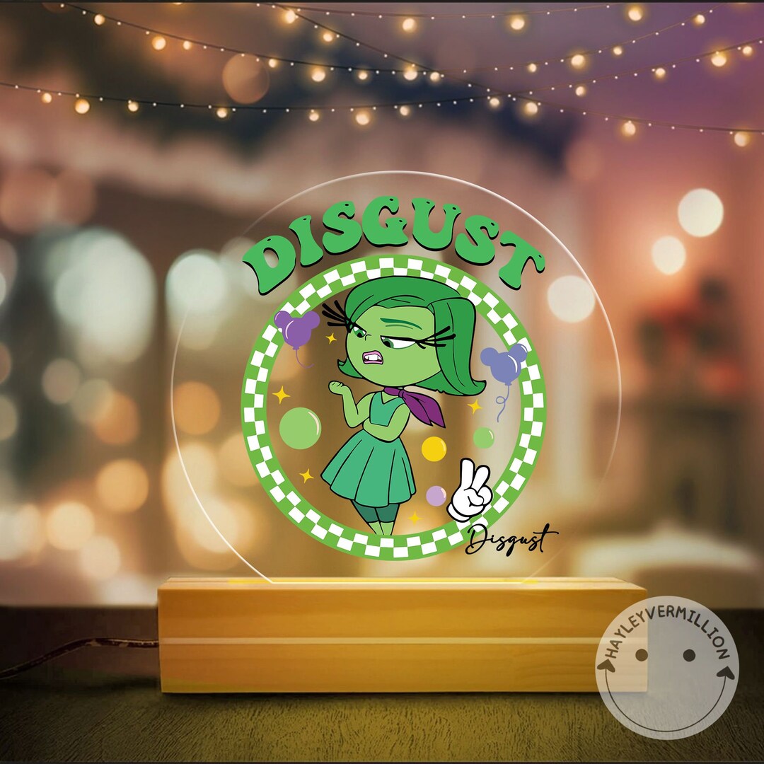 Disgust Inside Out 2 Characters Castle Personalized Night Light ...
