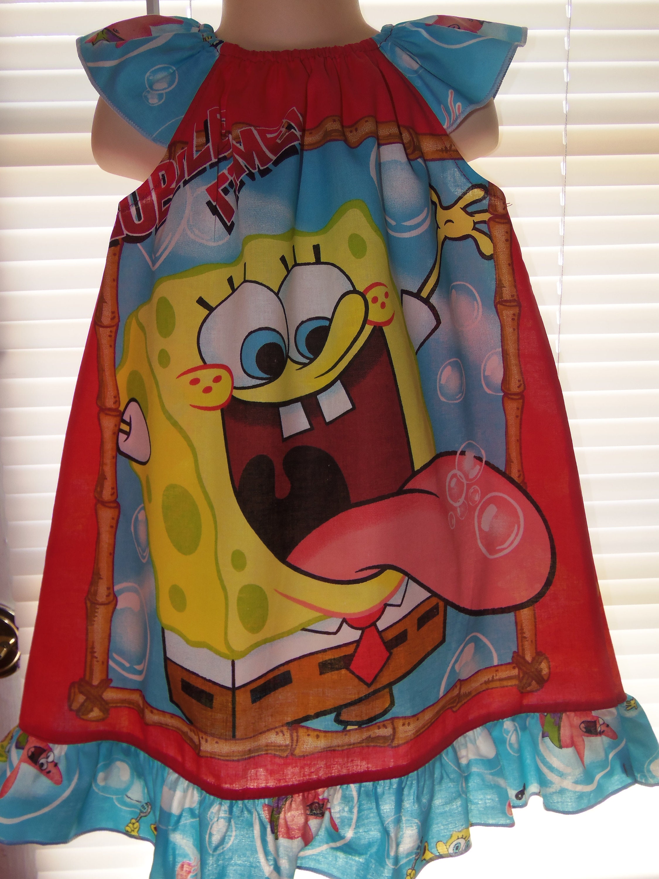 Vintage SpongeBob birthday Girls Dress Size 2t-4t Ready | Etsy