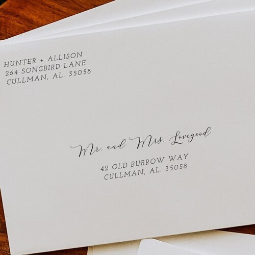 Address Envelope Template Instant Download - Etsy