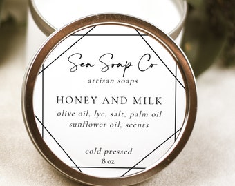 Editable Round Soap Label DIY Soap Label | Etsy